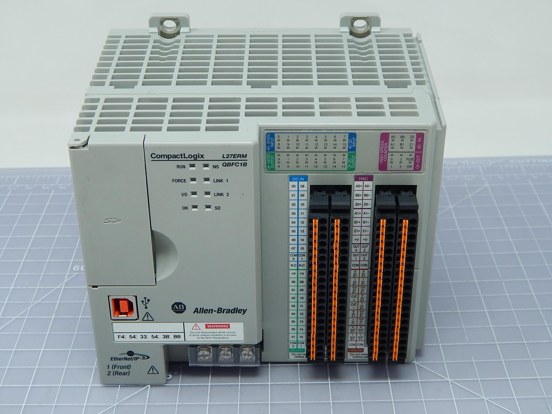 Allen-Bradley 1769-L27ERM-QBFC1B Compact Logix 1 MB Controller T146216 ...